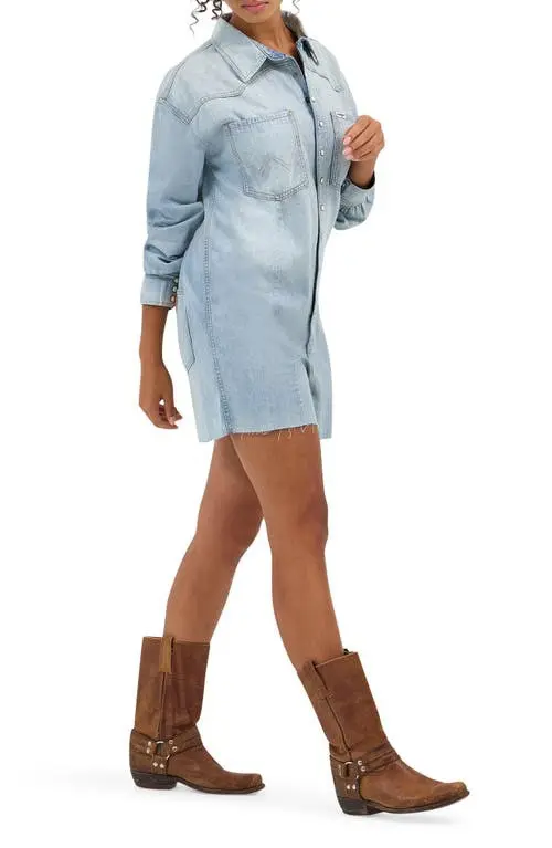 Wrangler Heritage Long Sleeve Denim Romper