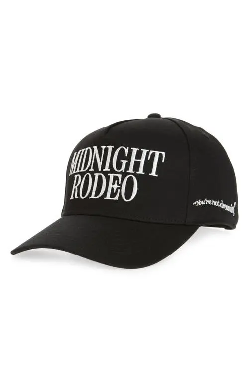 MIDNIGHT RODEO Classic Logo Baseball Cap - Jet Black