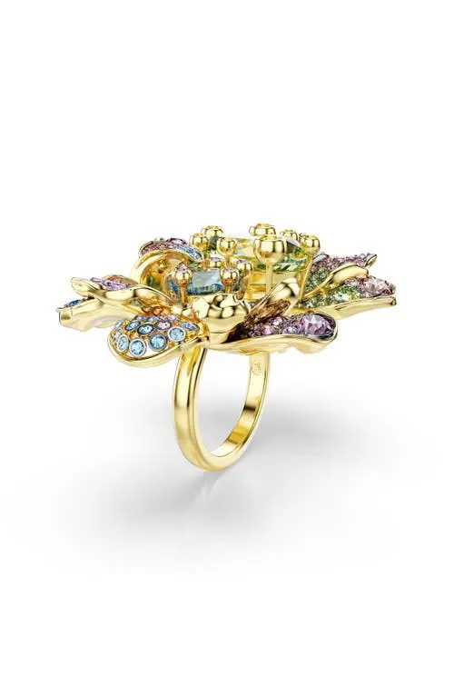 SWAROVSKI Idyllia Crystal Flower Ring - Multicolored