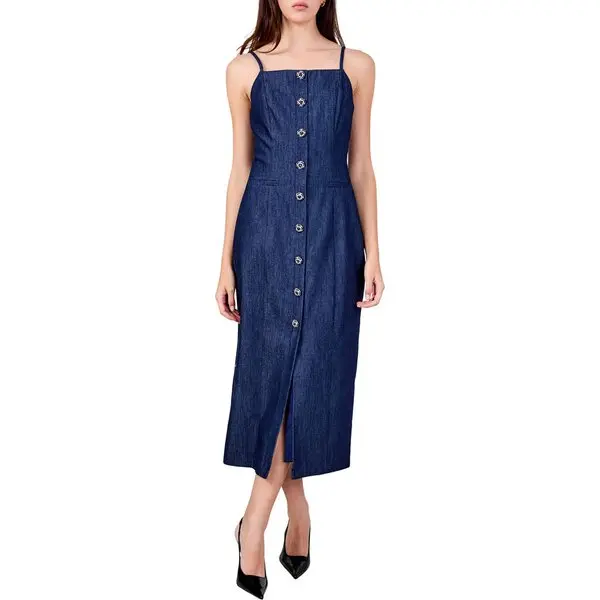 Endless Rose Denim Maxi Dress