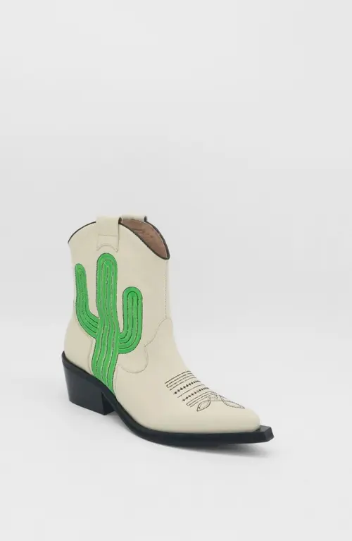STIVALI NEW YORK Oasi Western Boots - Off White