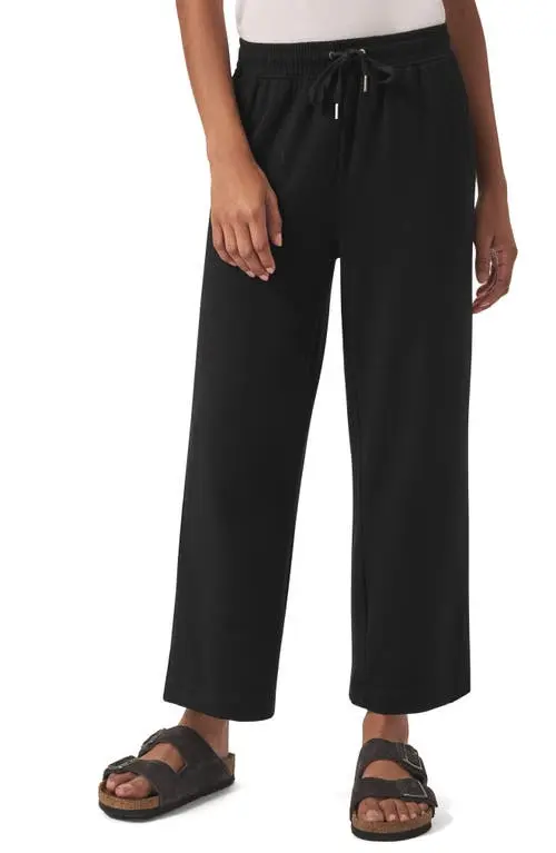 Splendid Supersoft Crop Wide Leg Pants - Black