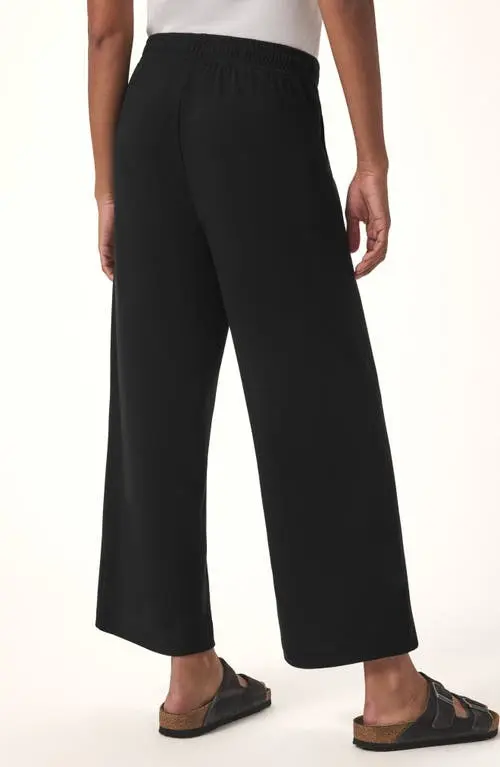 Splendid Supersoft Crop Wide Leg Pants - Black