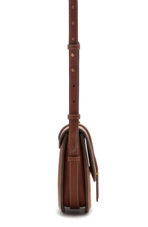 Mango Canvas & Faux Crossbody Bag
