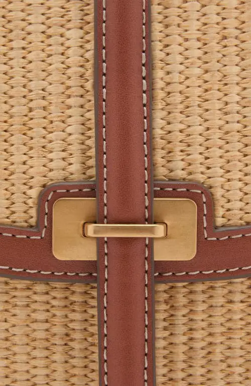 Mango Canvas & Faux Crossbody Bag