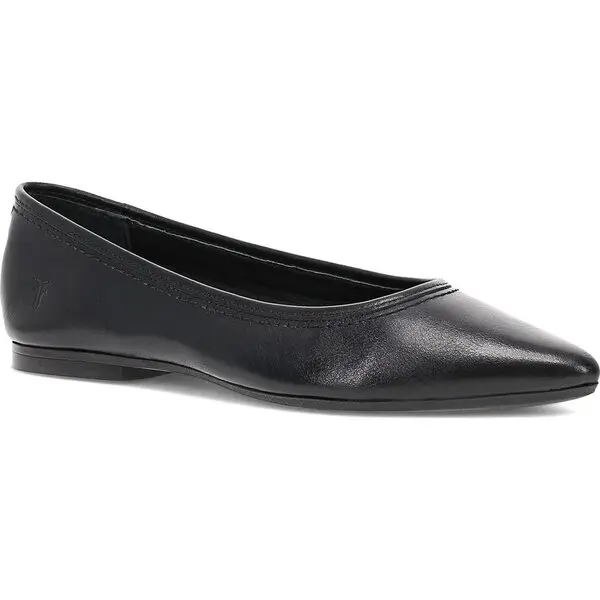 THE FRYE COMPANY Heather Pointed Toe Flat - Black