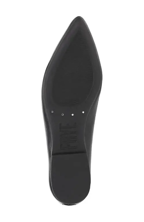 THE FRYE COMPANY Heather Pointed Toe Flat - Black