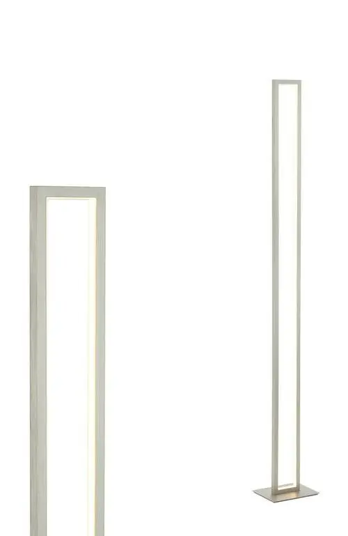 JONATHAN Y Johan 59.5" Modern Minimalist Aluminum Integrated Tower Led Floor Lamp - Nickel