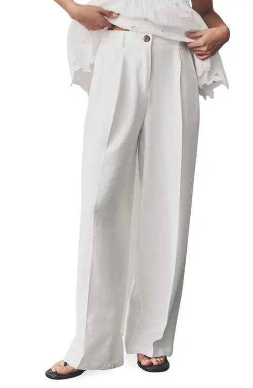 NEXT Elasticized Back Wide Leg Trousers