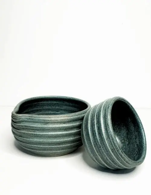 MIKKARBO Hunny Matcha Bowlsset Of 2 - Forest
