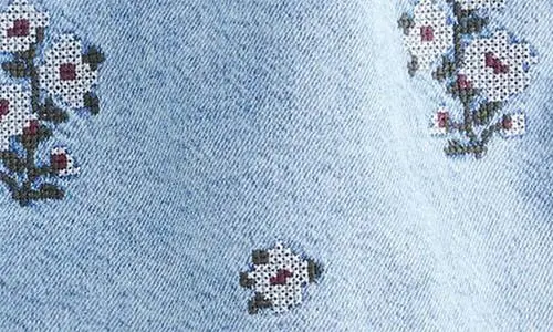 NEXT Embroidered Tie Waist Denim Shorts