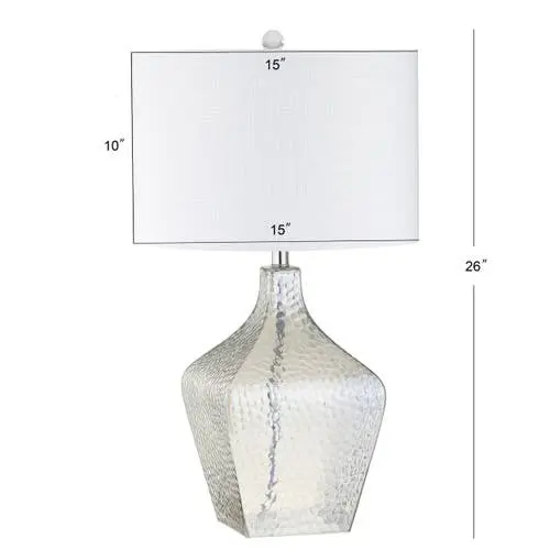 JONATHAN Y Jane 26" Glass Led Table Lamp
