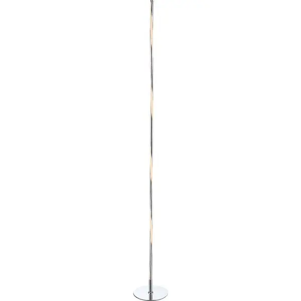 JONATHAN Y Pilar 63.75" Led Integrated Floor Lamp - Chrome