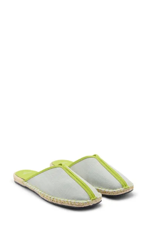 Mango Jute Sole Mule - Pastel Green