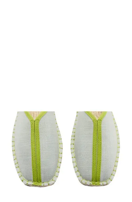 Mango Jute Sole Mule - Pastel Green