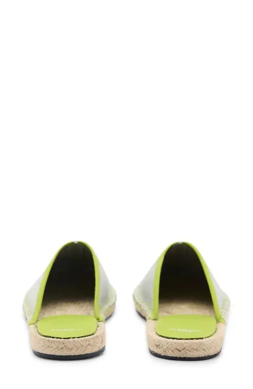Mango Jute Sole Mule - Pastel Green