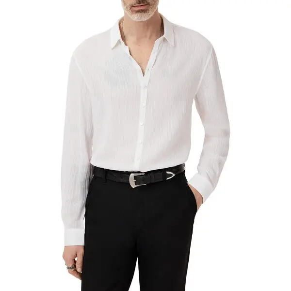 John Varvatos Bucks Button-up Shirt - Chalk