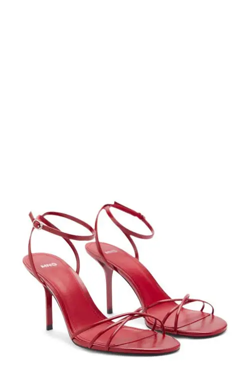 Mango Ankle Strap Sandal - Red
