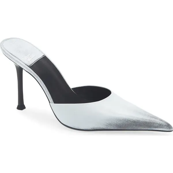Jeffrey Campbell Robyn Pointed Toe Mule - White Ruboff
