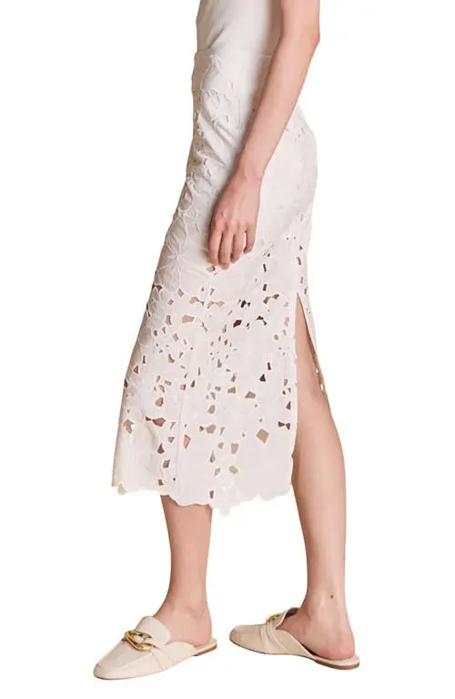 Endless Rose Cutout Lace Midi Skirt