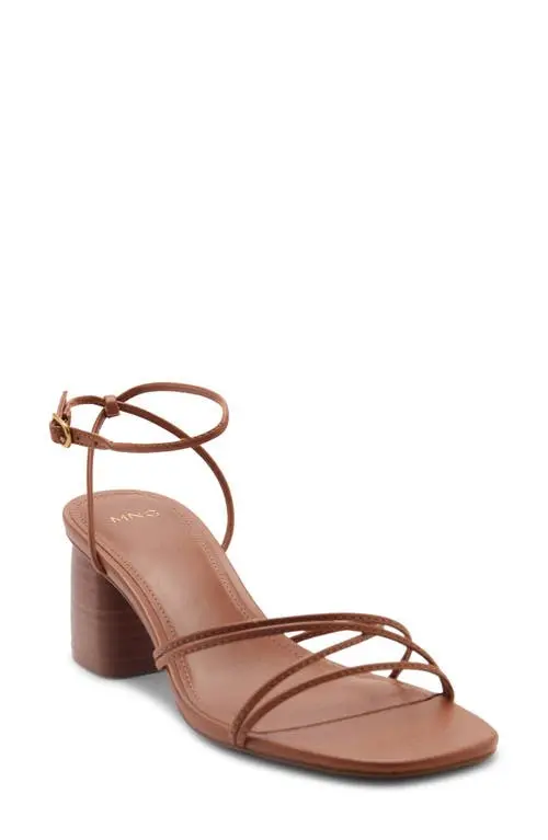 Mango Ankle Strap Sandal - Leather