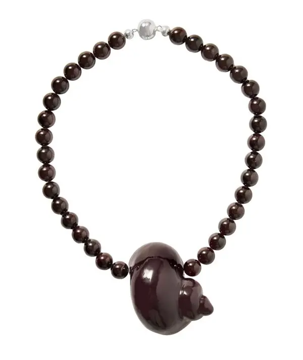 JULIETTA Mykonos Rhodium-plated Garnet Necklace - Purple