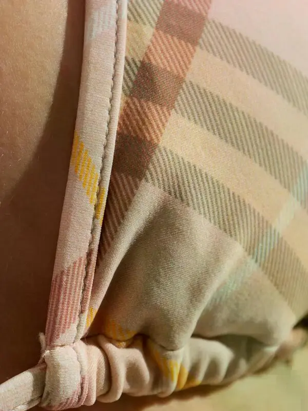 Burberry Check Pattern Bikini Top - Pink