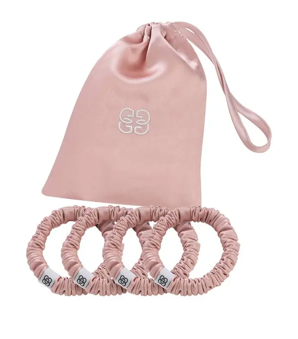 Gingerlily Silk Scrunchies - Pink
