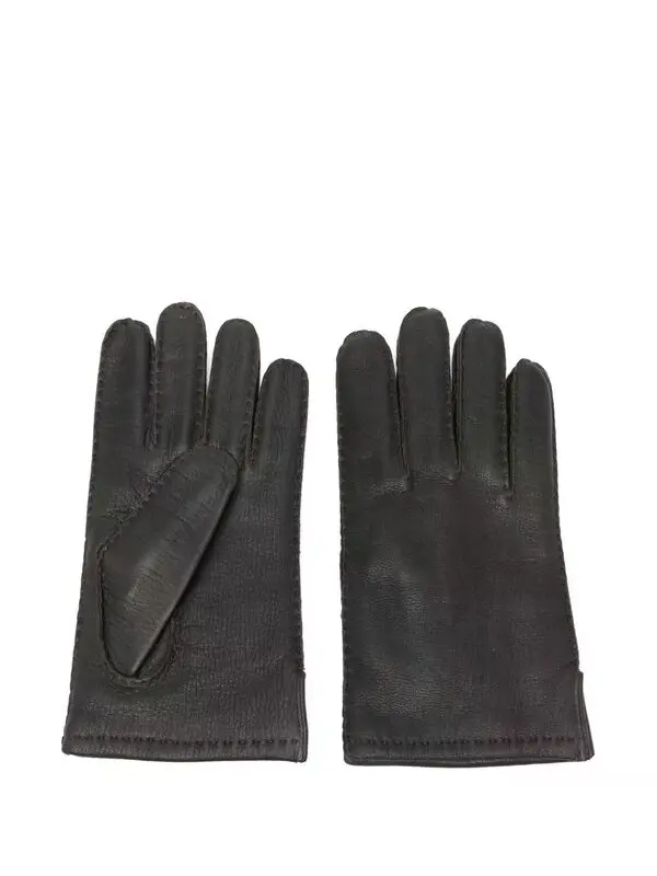 ORTIGNI Leather Gloves - Brown