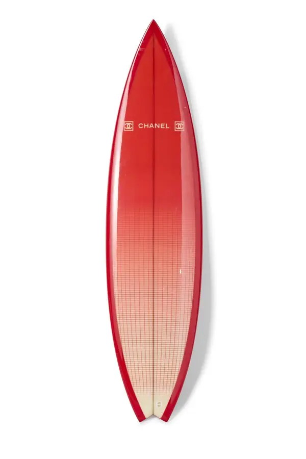 Chanel Philippe Barland X Limited Edition Surfboard - Red