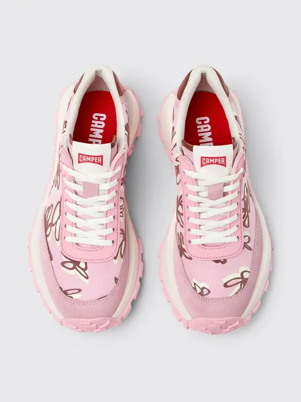 Camper Floral Print Lace-up Sneakers