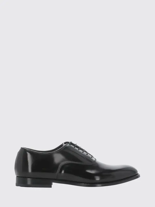 DOUCAL'S Brushed Leather Oxford Shoes - Black