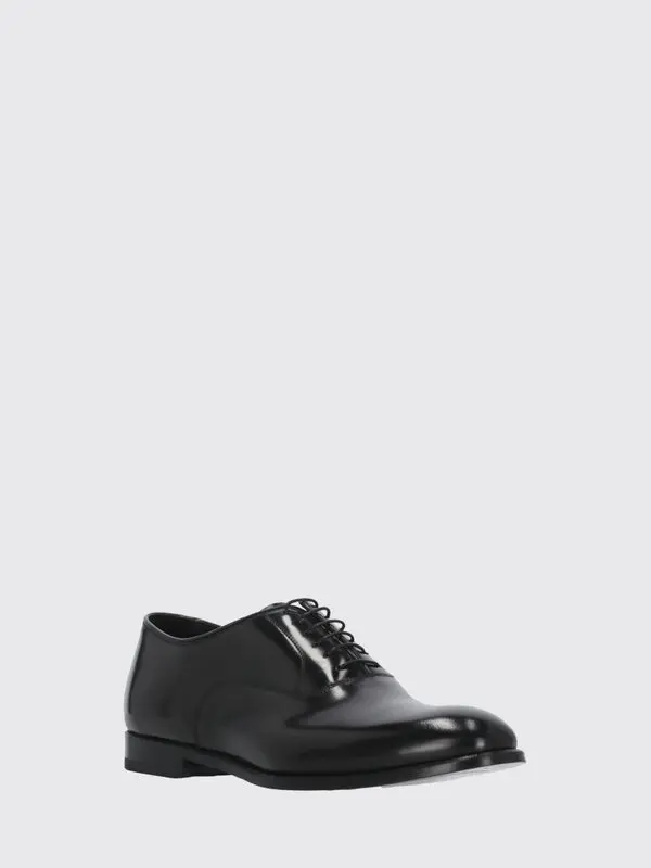 DOUCAL'S Brushed Leather Oxford Shoes - Black