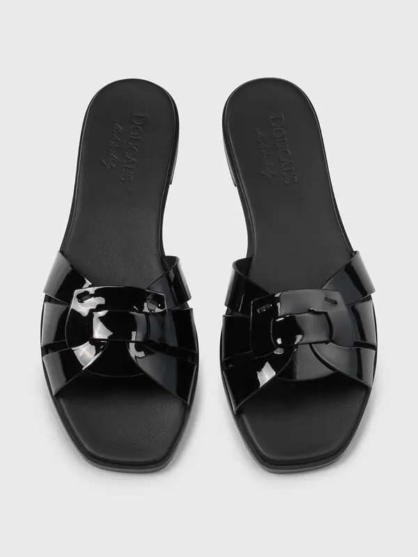 DOUCAL'S Flat Sandal - Black
