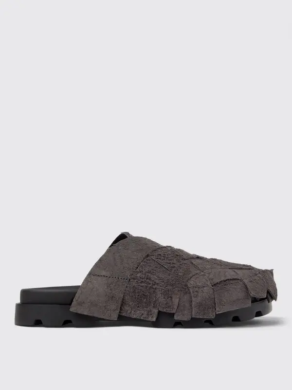 Camper Woven Slip-on Mules - Grey