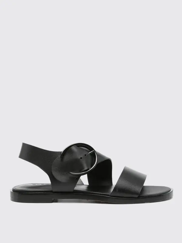Clergerie Flat Sandal - Black