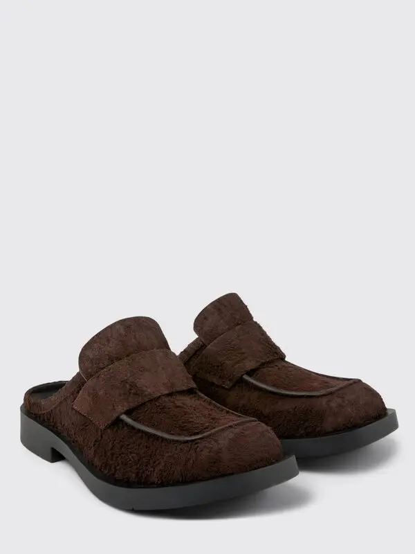Camper Suede Slip-on Mules