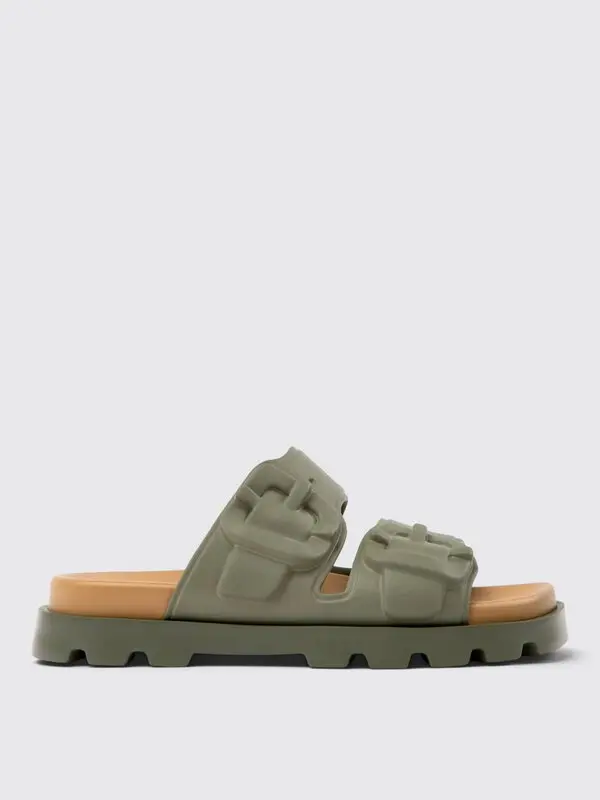 Camper Flat Sandal - Green