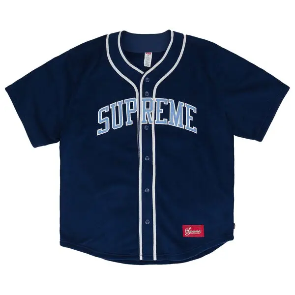 Supreme Polartec Baseball Jersey - Blue