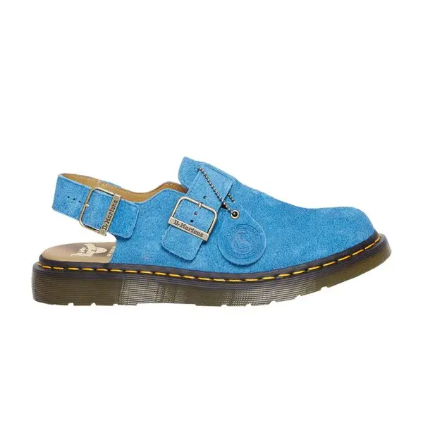 Dr. Martens Jorge Made In England Suede Slingback Mule - Blue
