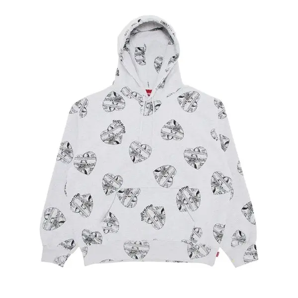 Supreme Love Cash Hooded Sweatshirt - Grey