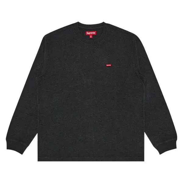 Supreme Small Box Long-sleeve Tee 'charcoal - Grey