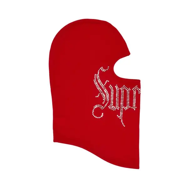 Supreme Rhinestone Balaclava - Red