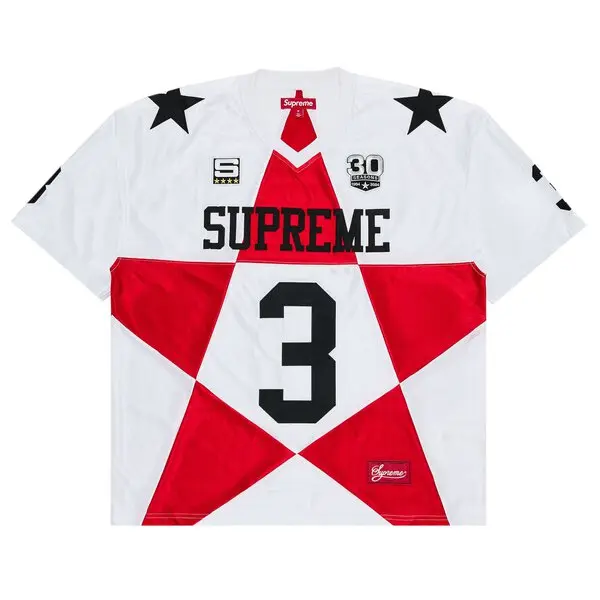 Supreme Star Football Jersey - White