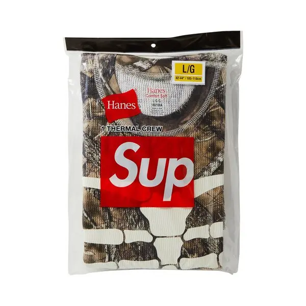 Supreme X Hanes Bones Thermal Crew - Multicolor