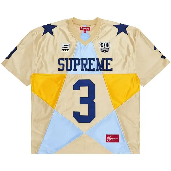 Supreme Star Football Jersey - Gold