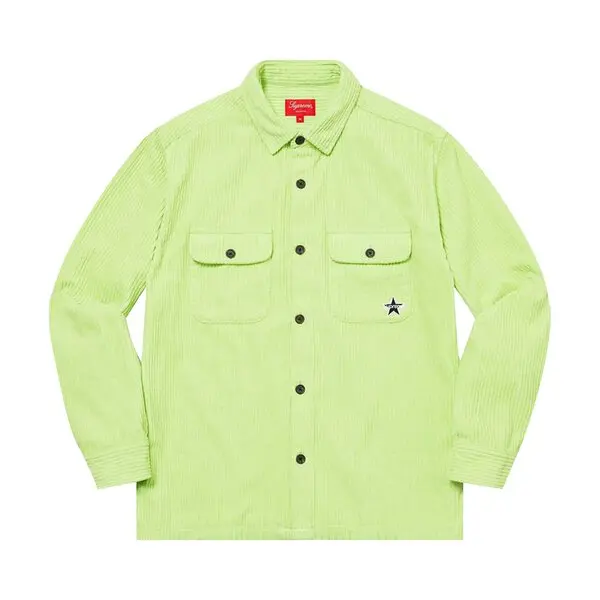 Supreme Corduroy Shirt 'pale Mint