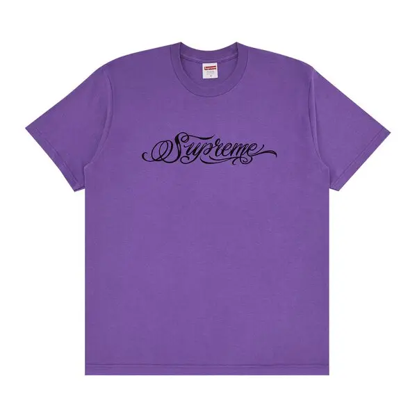 Supreme Script Tee - Purple