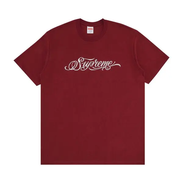 Supreme Script Tee 'cardinal - Red