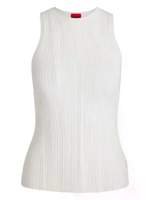 Hugo Ribbed-knit Tank Top - White